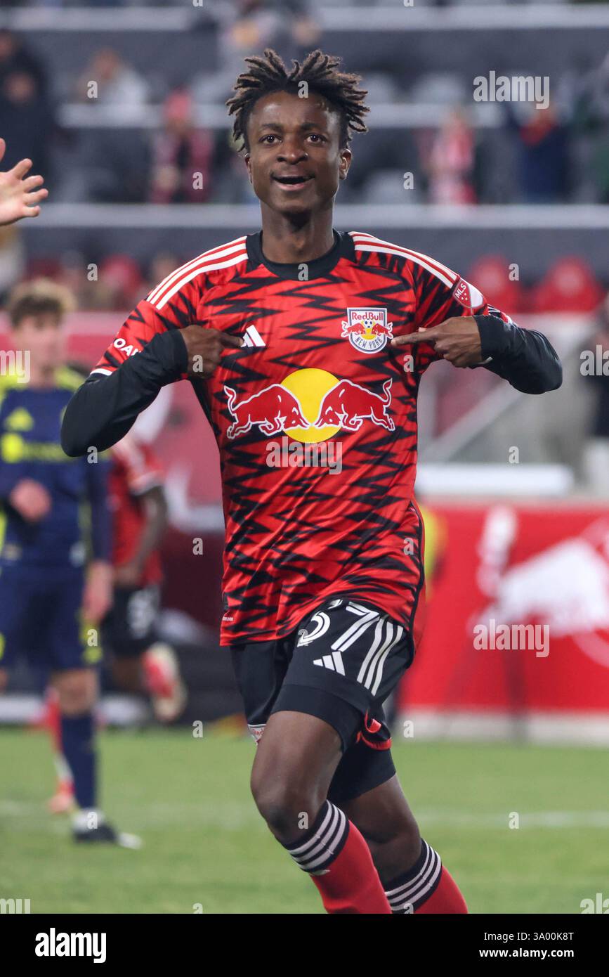 Mohammed Sofo of the NY Red Bulls during a match against Nashville ...