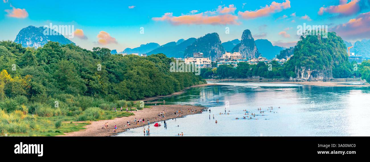 Natural Environment of Xiangshan Scenic Area, Guilin, Guangxi, China ...