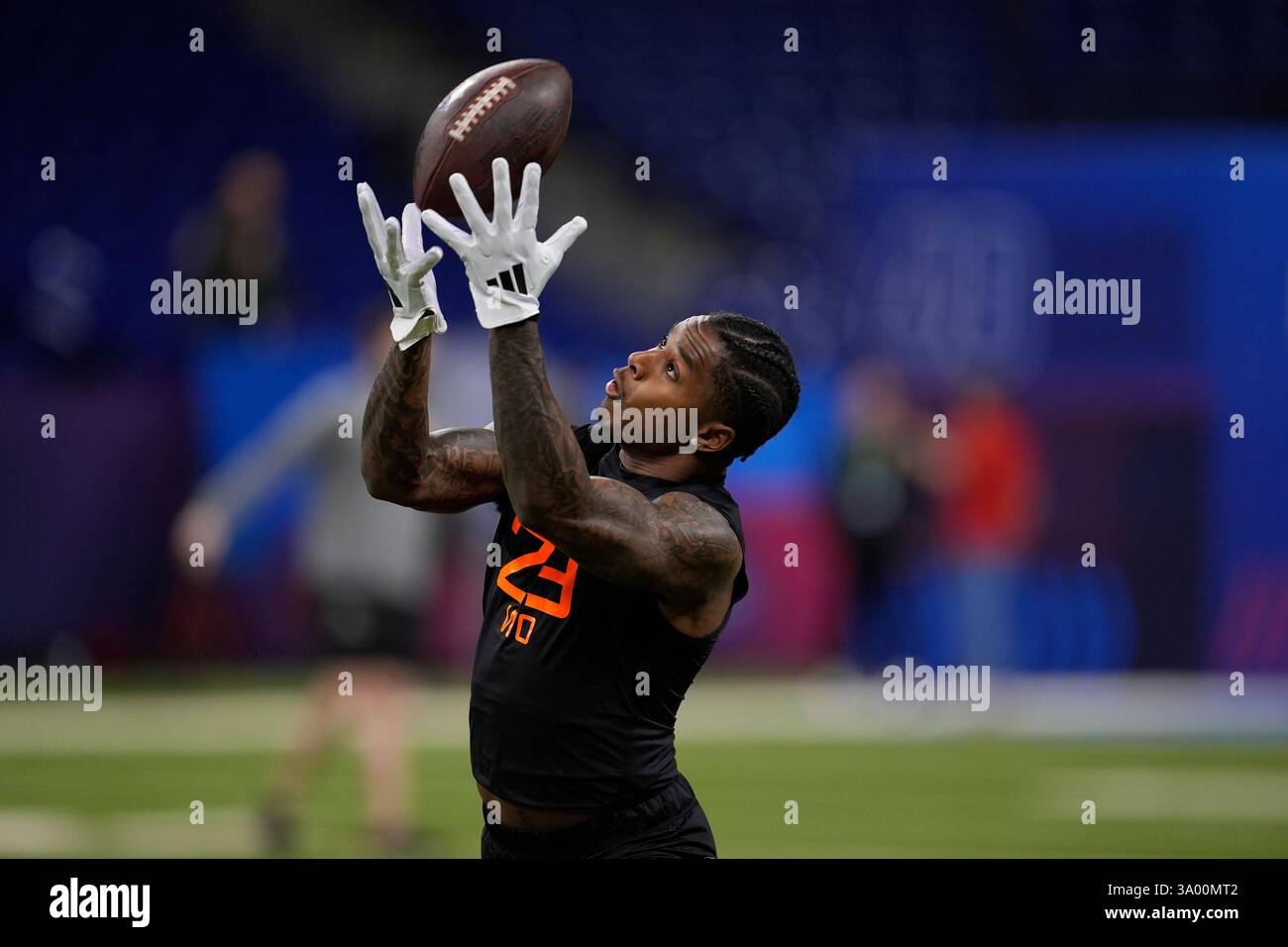 Minnesota wide receiver Daniel Jackson runs a drill at the NFL football ...