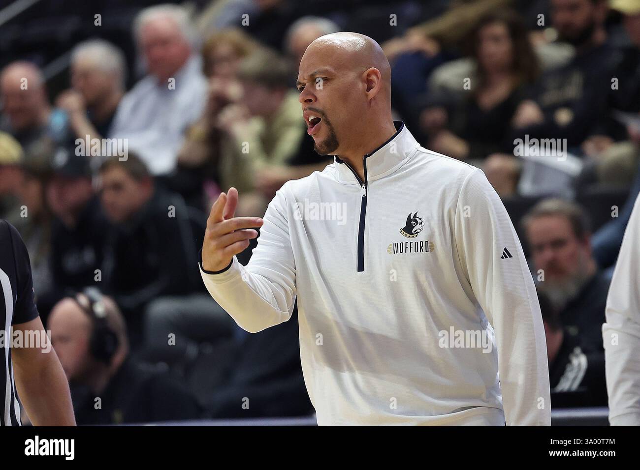 SPARTANBURG, SC - MARCH 01: Wofford Terriers head coach Dwight Perry ...