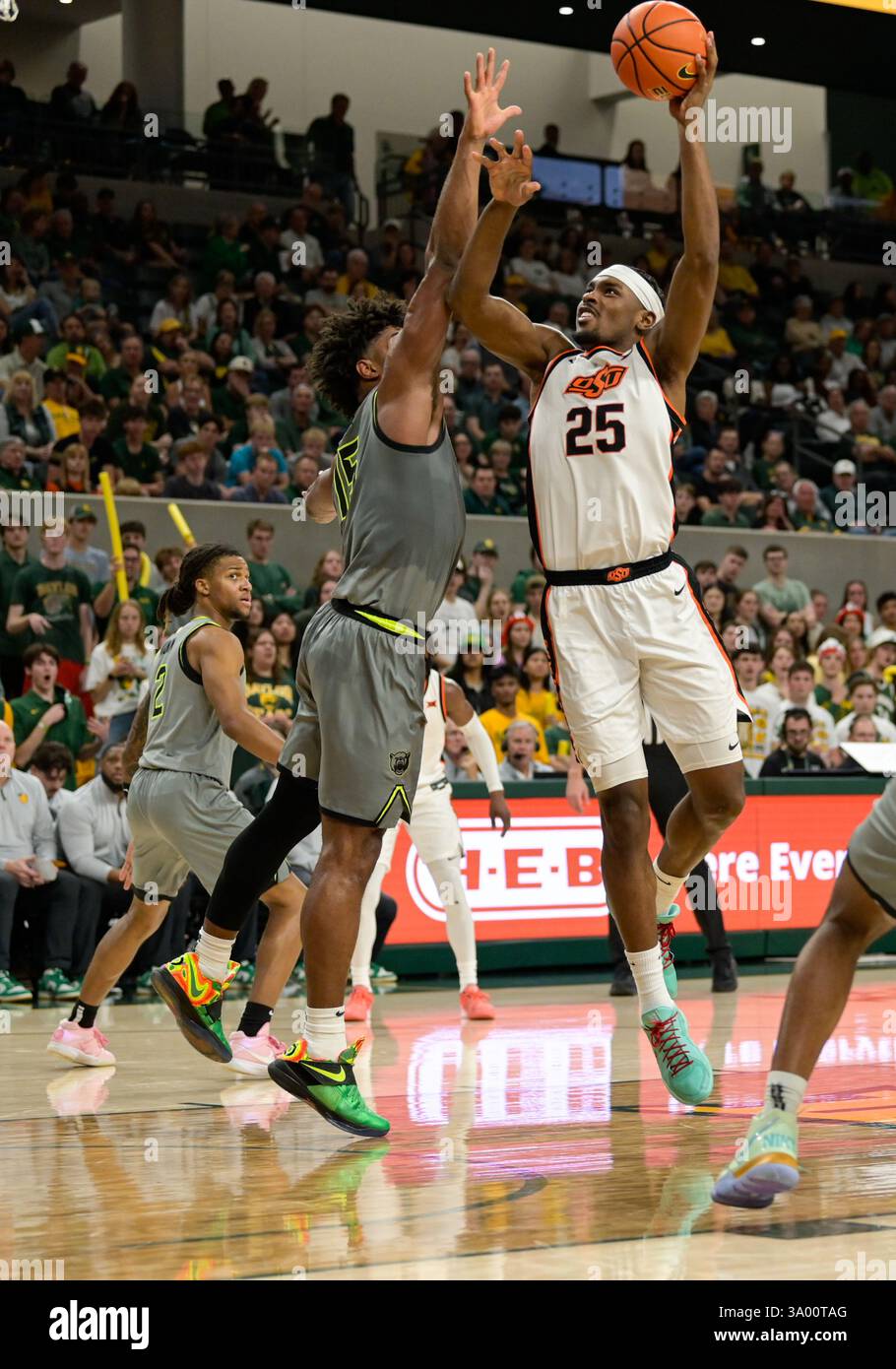 Waco, Texas, USA. 1st Mar, 2025. Oklahoma State Cowboys forward Robert ...