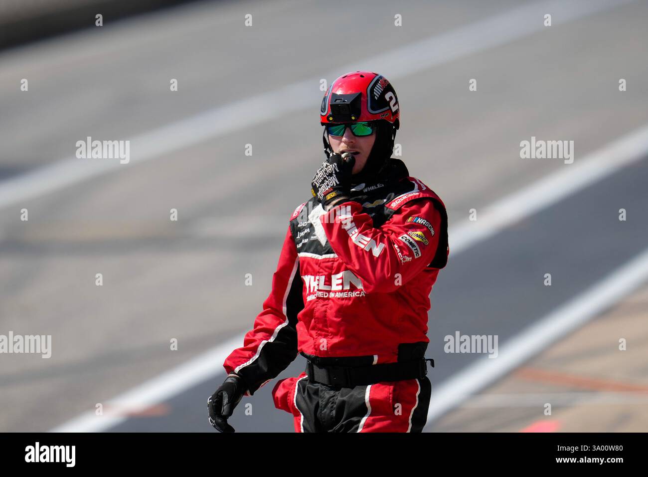 Austin, USA. 01st Mar, 2025. A member of the crew of Jesse Love ...