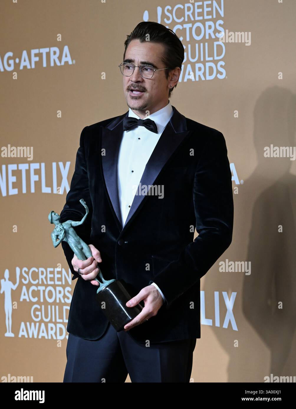 February 23, 2025, Los Angeles, California, USA: Colin Farrell attends ...