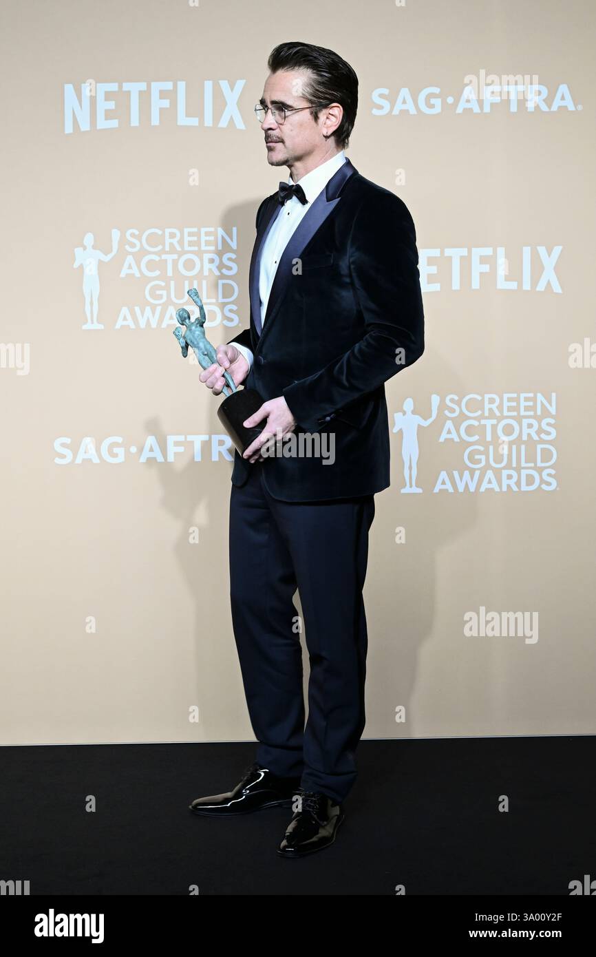 February 23, 2025, Los Angeles, California, USA: Colin Farrell attends ...