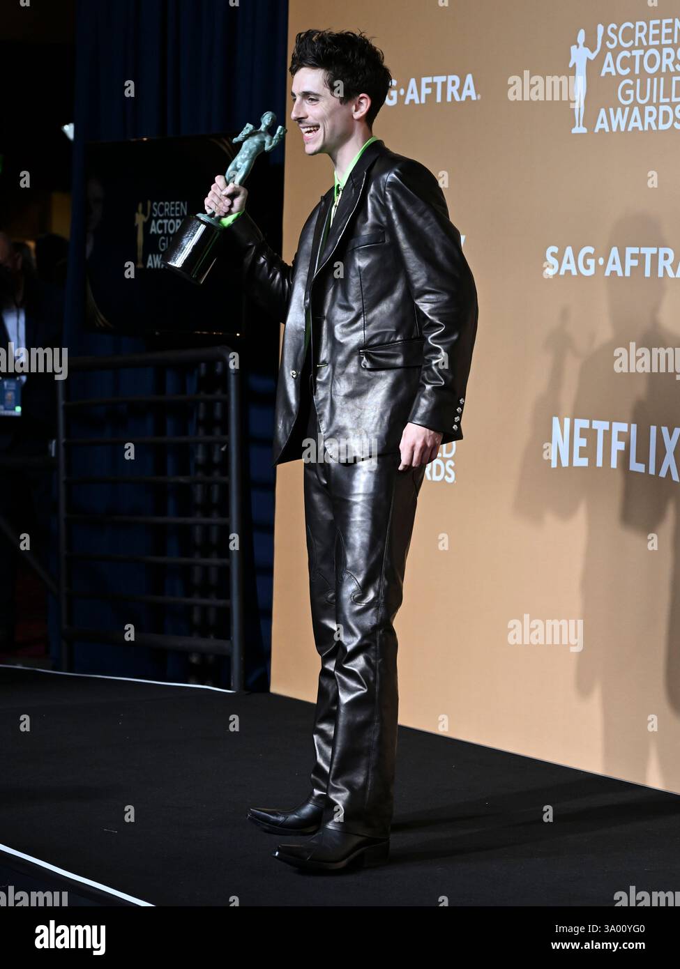 Los Angeles, California, USA. 23rd Feb, 2025. Timothee Chalamet. 31st Annual Screen Actors Guild ...