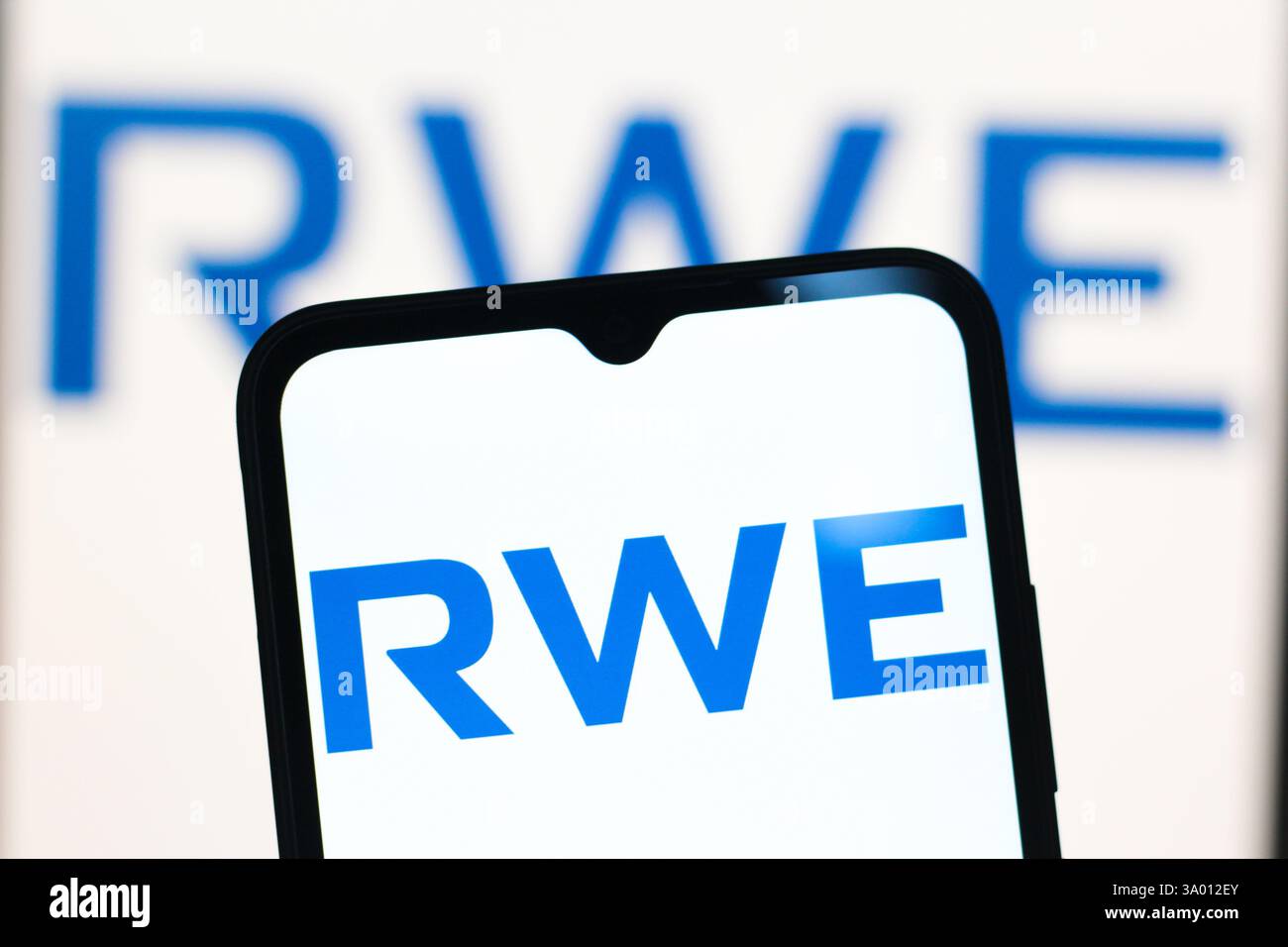 Canada. 01st Mar, 2025. In this photo illustration, the RWE logo is ...