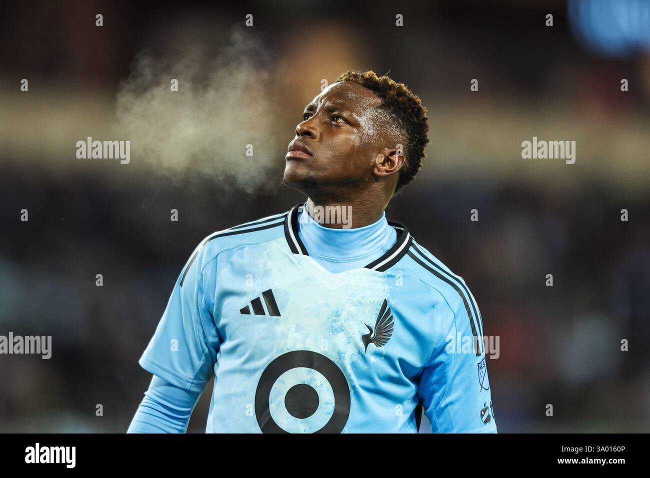 St. Paul, MN, USA. March 1st, 2025: Minnesota United forward Bongokuhle ...