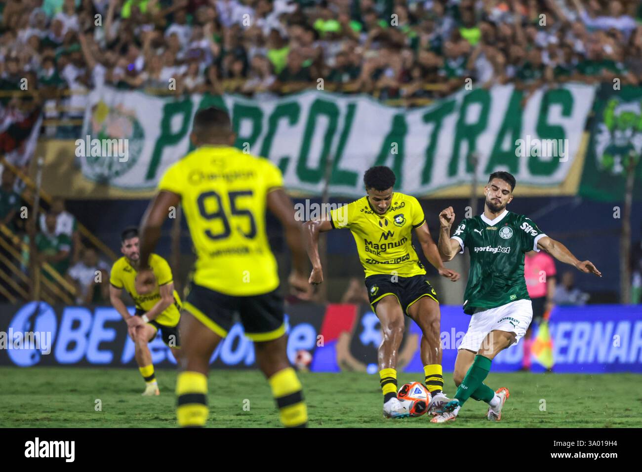 Flaco Lopez, player of Palmeiras during the match against Sao Bernardo ...
