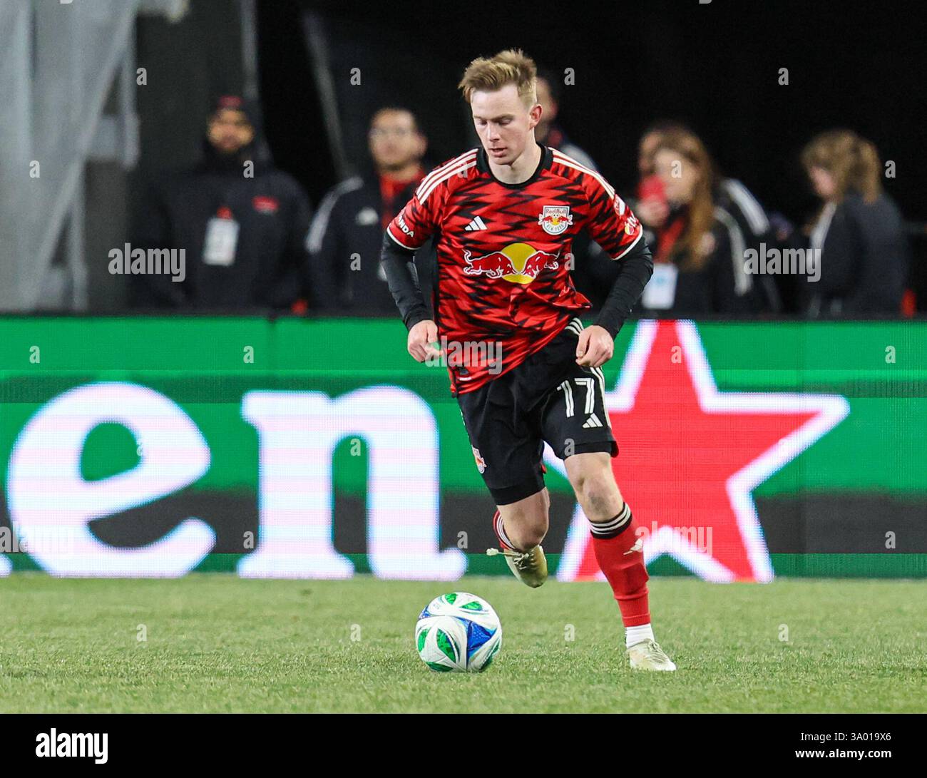March 01, 2025: New York Red Bulls forward Cameron Harper (17) during a ...