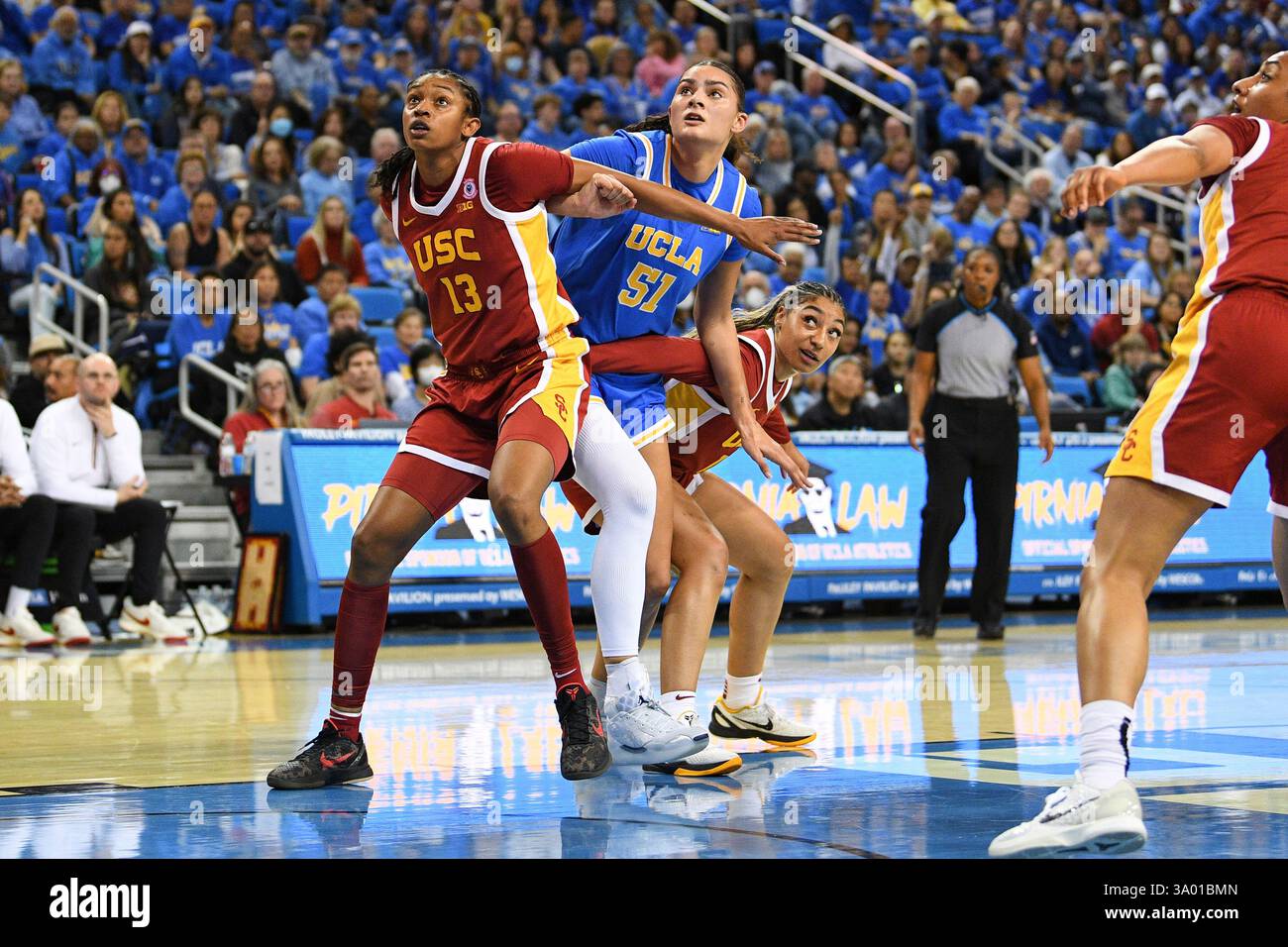 LOS ANGELES, CA - MARCH 01: USC Trojans forward Rayah Marshall (13) and ...