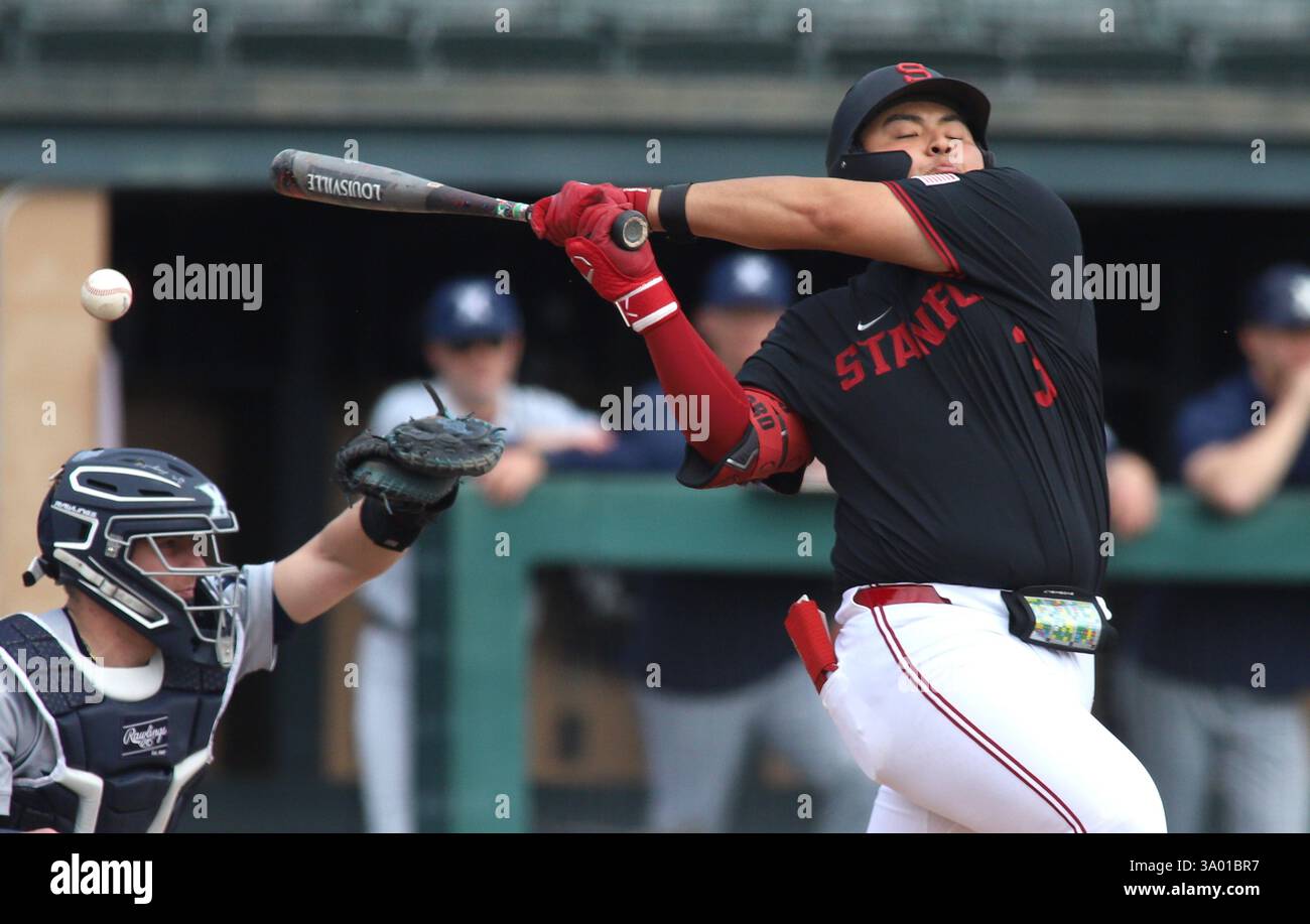 Stanford, United States. 01st Mar, 2025. Stanford baseball player ...