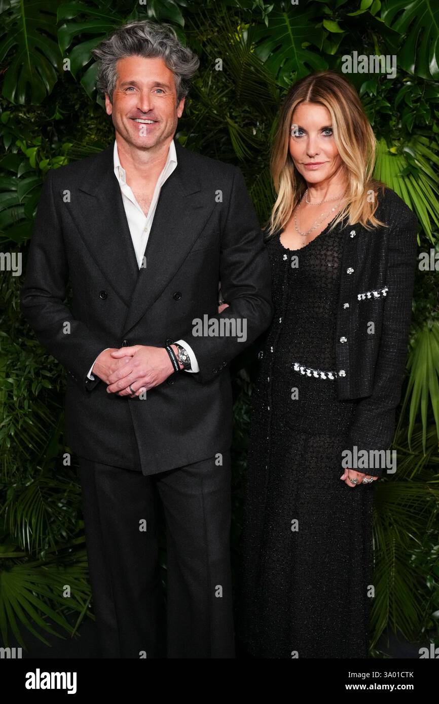 Patrick Dempsey, left, and Jillian Fink arrive at Chanel's 16th Annual ...