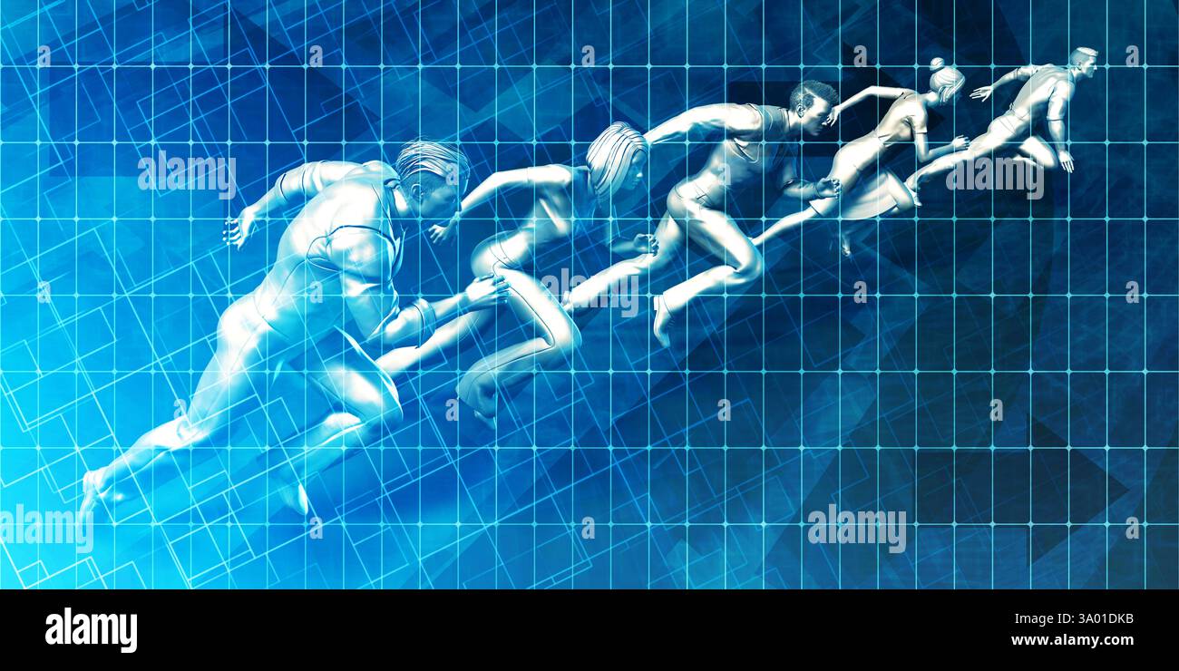 Fast Track Career with Competitive Advantage Stock Photo - Alamy