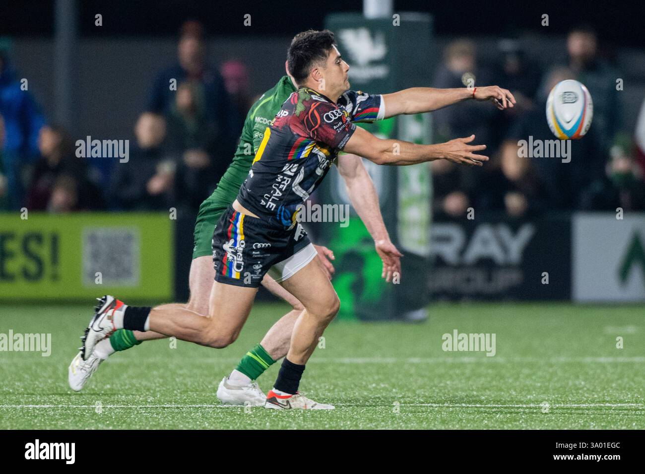 Galway, Ireland. 02nd Mar, 2025. Tomas Albornoz of Benetton during the ...