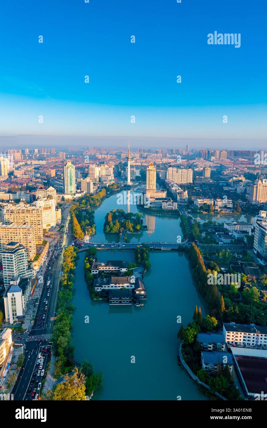 Urban Environment of Haohe Scenic Area, Nantong City, Jiangsu Province, China Stock Photo - Alamy