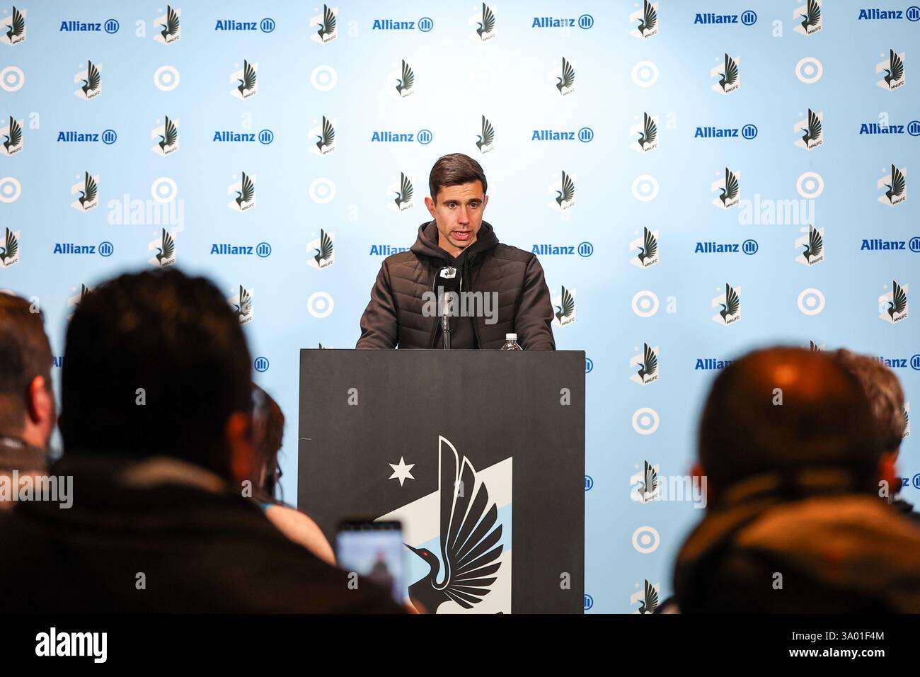 St. Paul, MN, USA. March 1st, 2025: Minnesota United Head Coach Eric ...