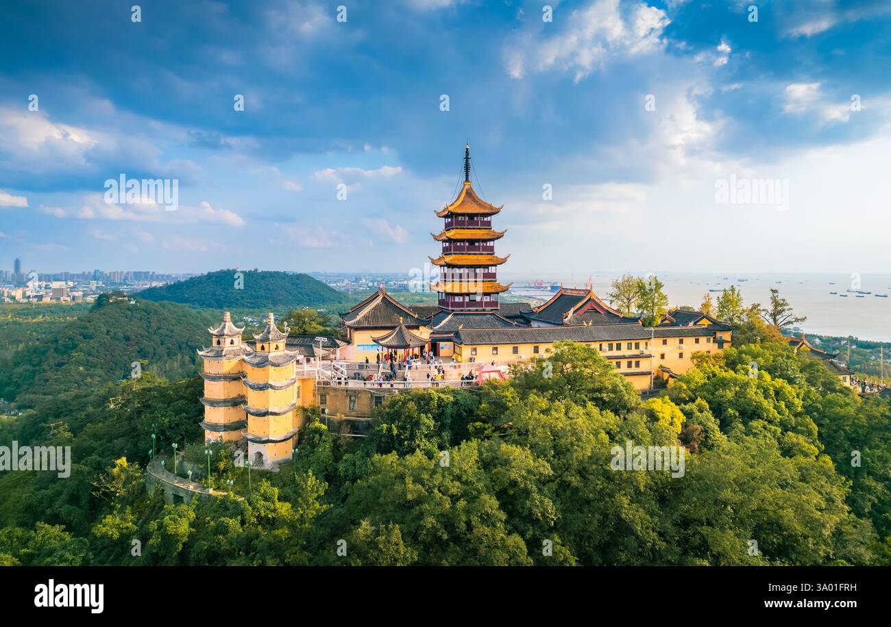 Wolf Mountain Scenic Spot, Nantong, Jiangsu, China Stock Photo - Alamy