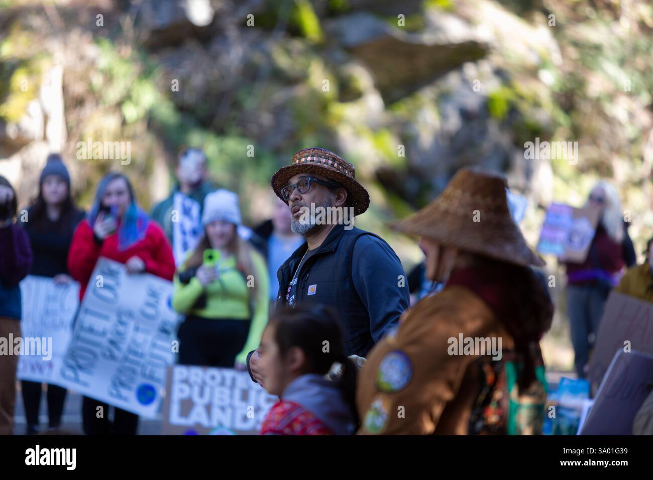 Ashford, Washington, USA. 1st March 2025. Hweqwidi Hanford McCloud of ...