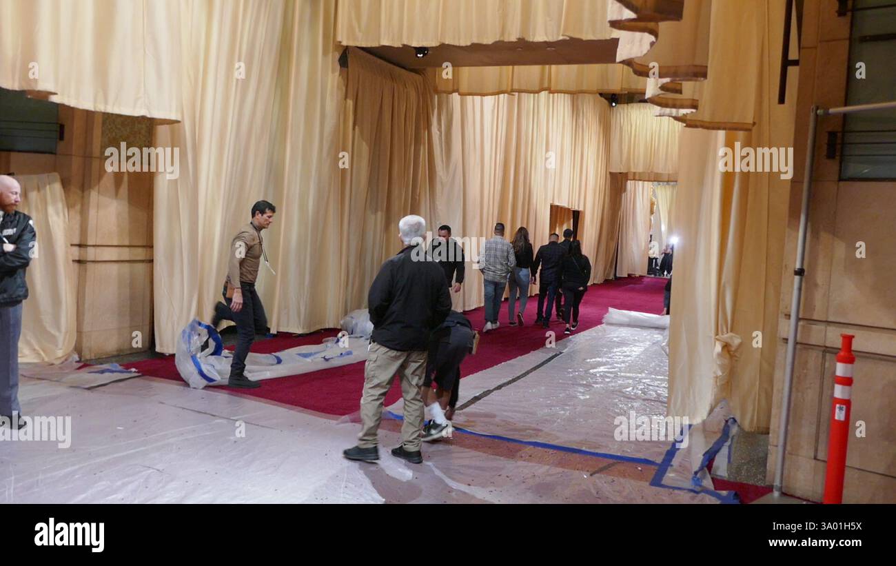 Hollywood, California, USA 1st March 2025 97th Oscars Setup on ...