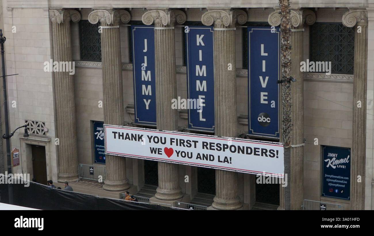 Hollywood, California, USA 1st March 2025 Jimmy Kimmel Live Thank you ...