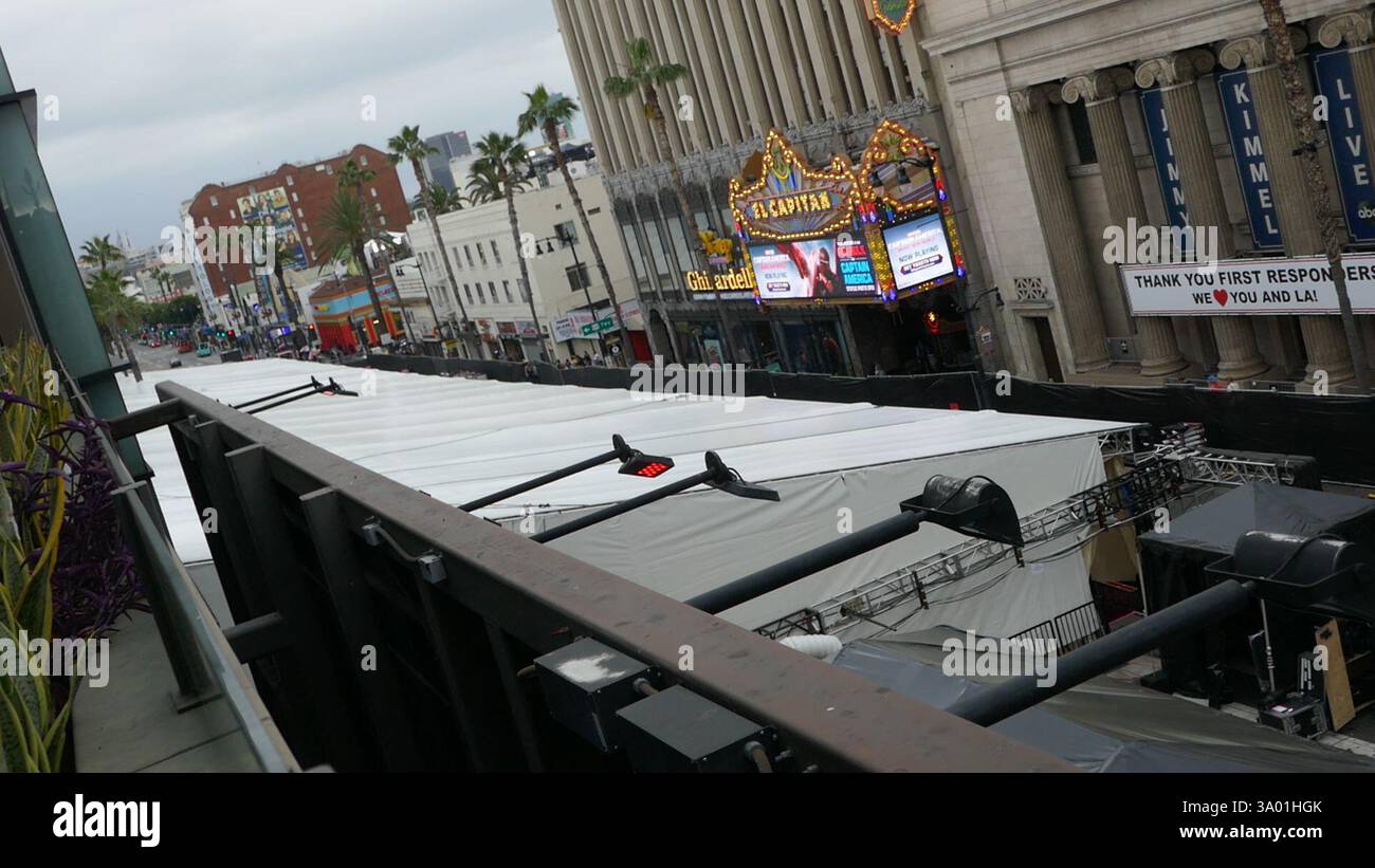 Hollywood, California, USA 1st March 2025 97th Oscars Setup on ...
