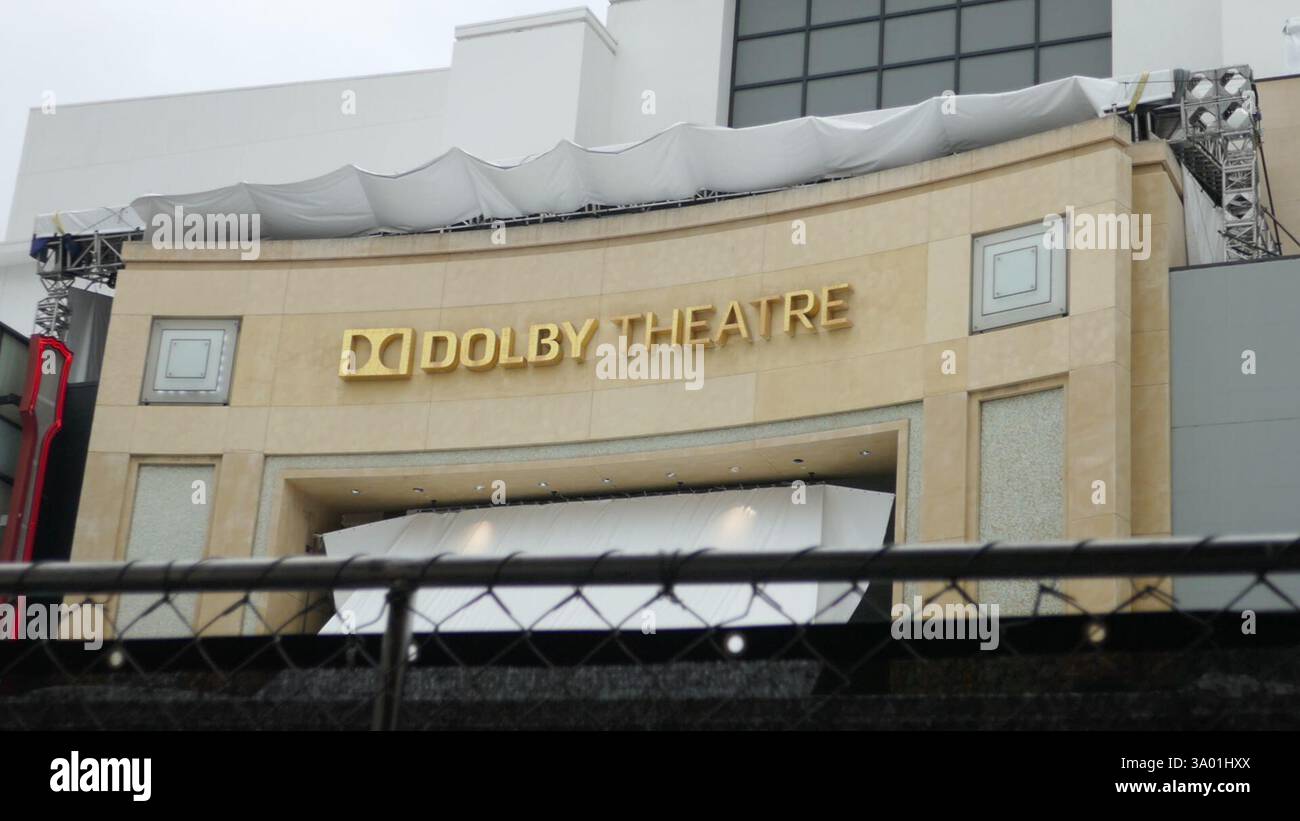 Hollywood, California, USA 1st March 2025 97th Oscars Setup on ...