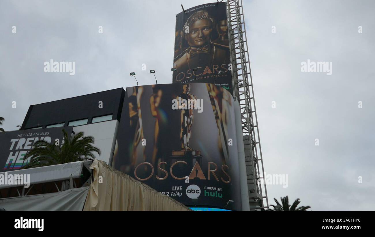 Hollywood, California, USA 1st March 2025 97th Oscars Setup on ...