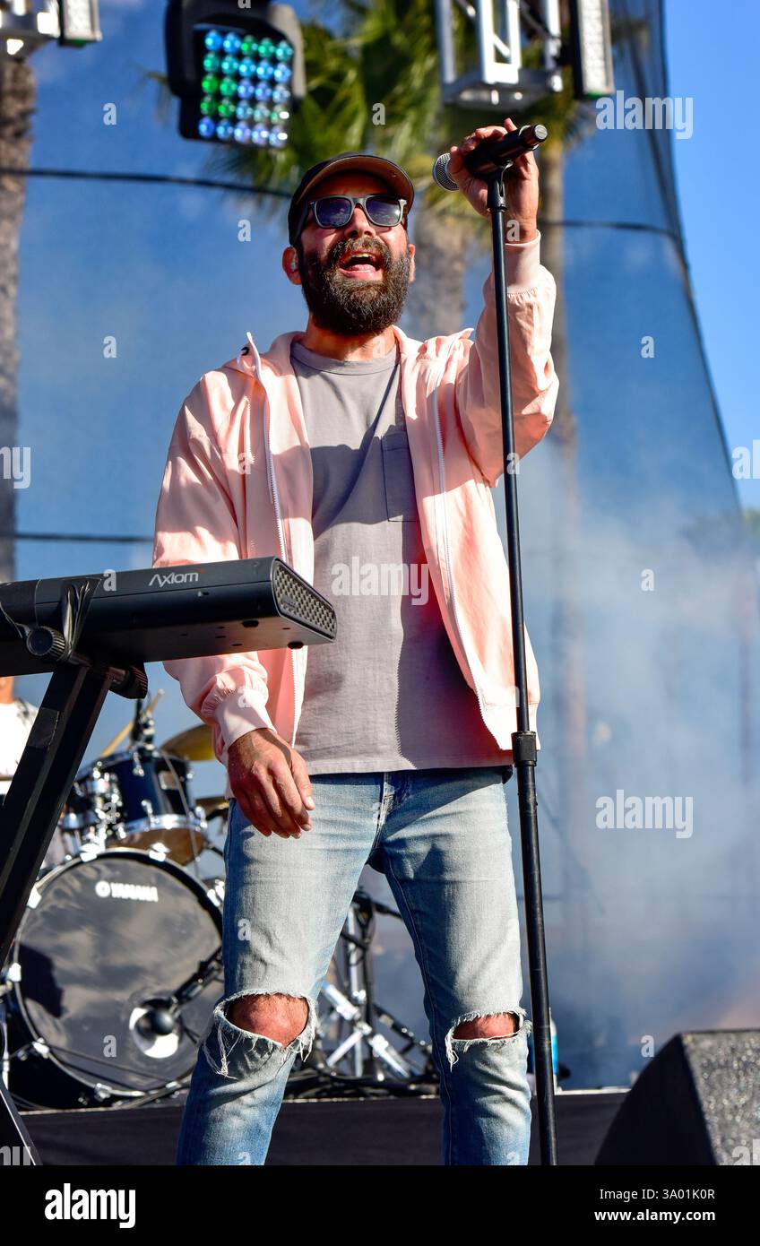 The band Capital Cities on stage at BeachLife Music Festival Stock ...