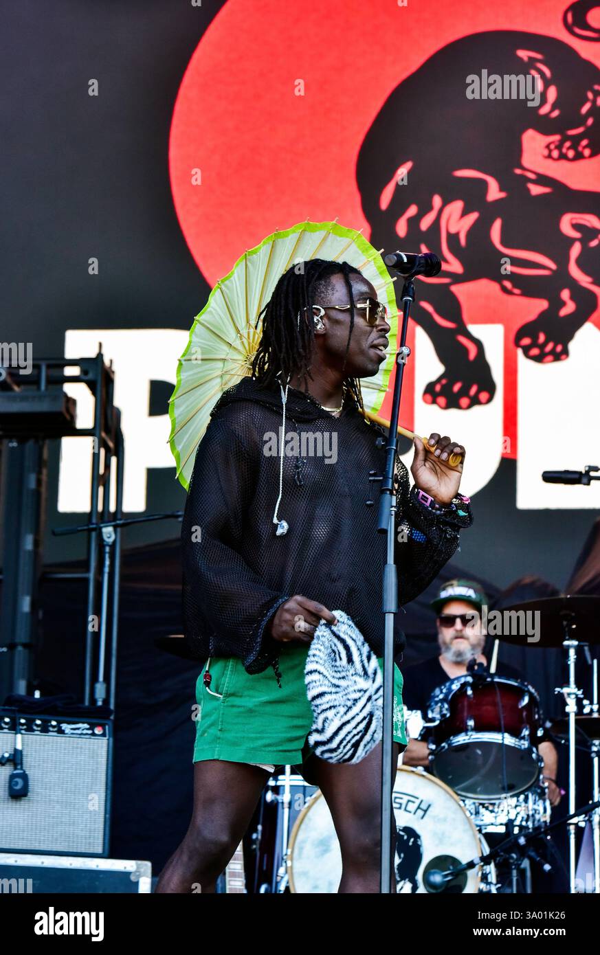 Black Pumas on Stage at BottleRock, an American psychedelic soul band ...