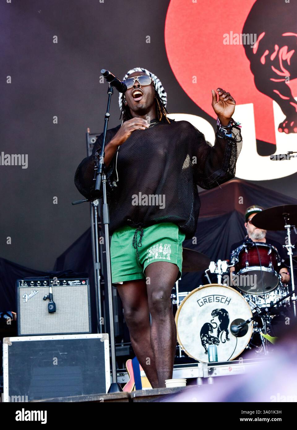 Black Pumas on Stage at BottleRock, an American psychedelic soul band ...