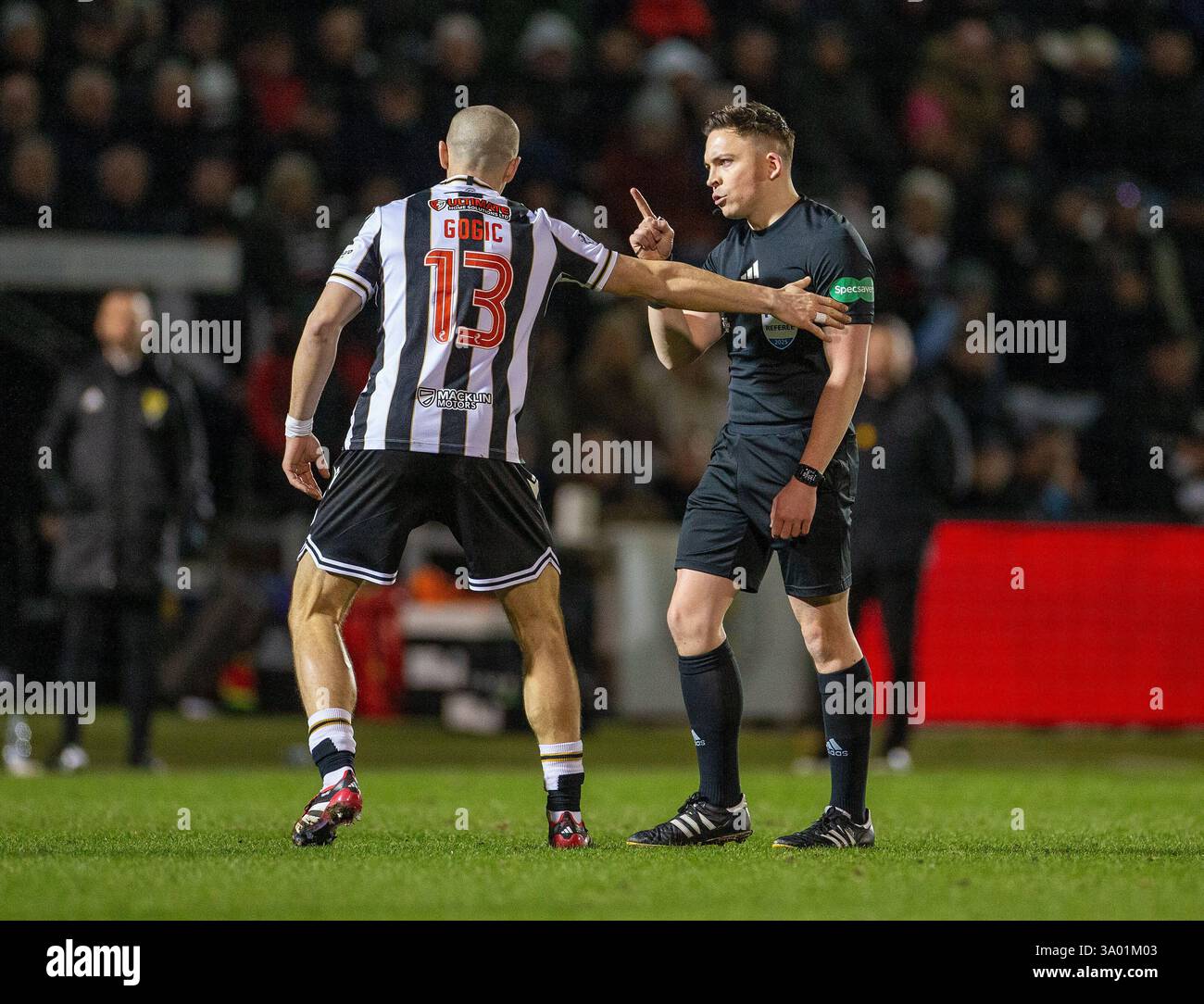 1st March 2025; St Mirren Park, Paisley, Renfrewshire, Scotland ...