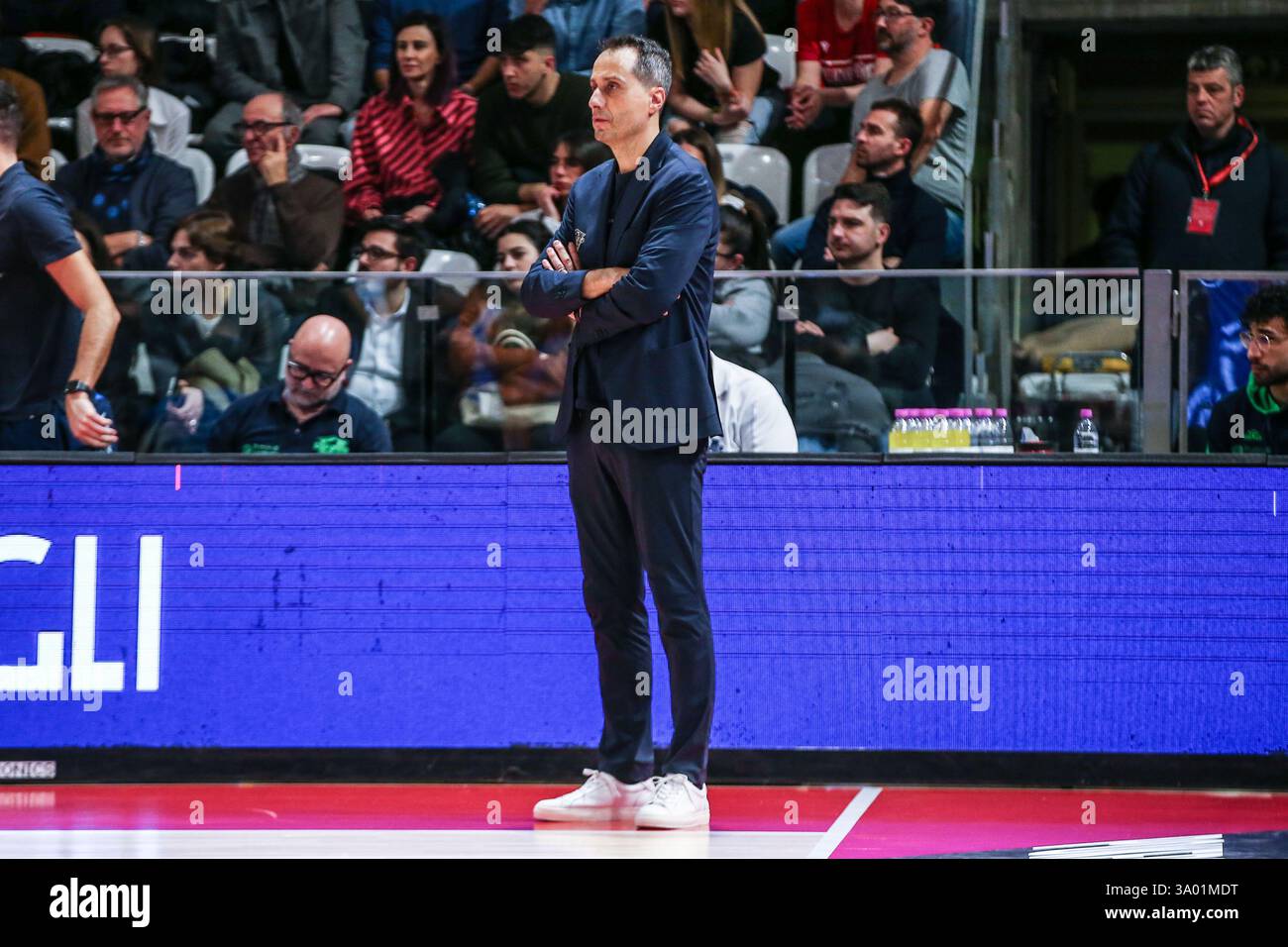 Reggio Emilia, Italy. 01st Mar, 2025. Massimo Bulleri coach Dinamo ...