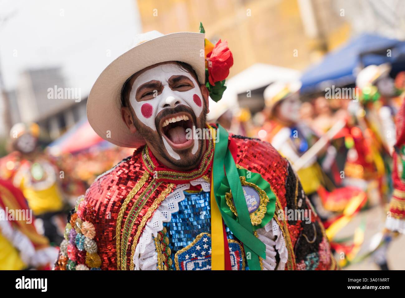 Artist agregations take part during the Batalla de Flores (Flower ...
