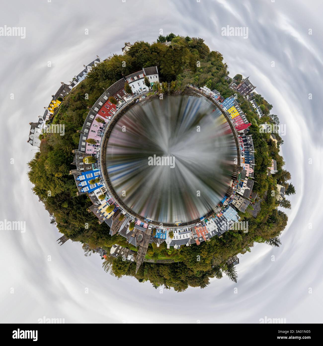 Planet Panorama [ stitched image ] of Tobermory on the Isle of Mull ...