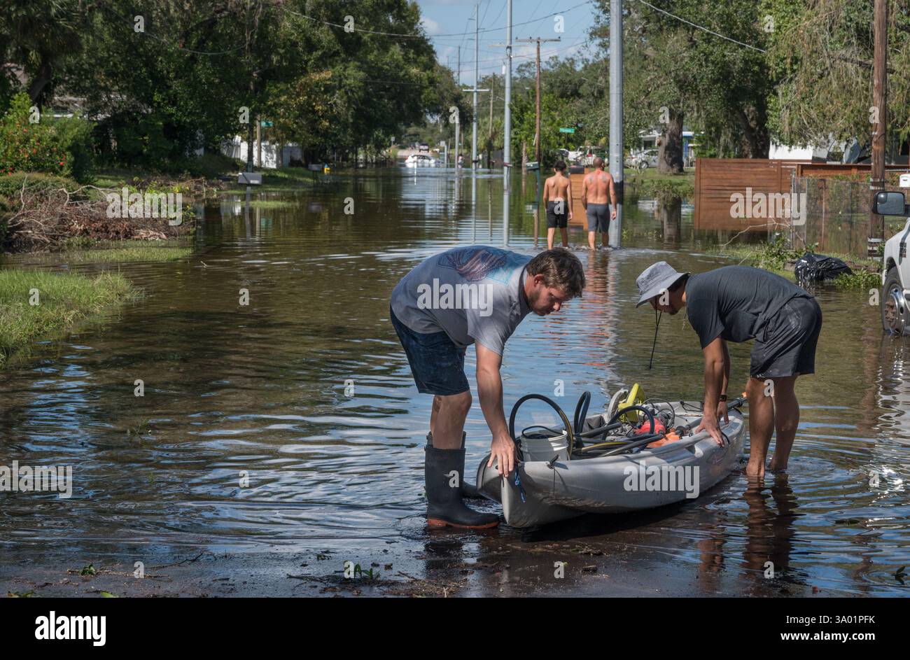 Two men out kayak hi-res stock photography and images - Alamy