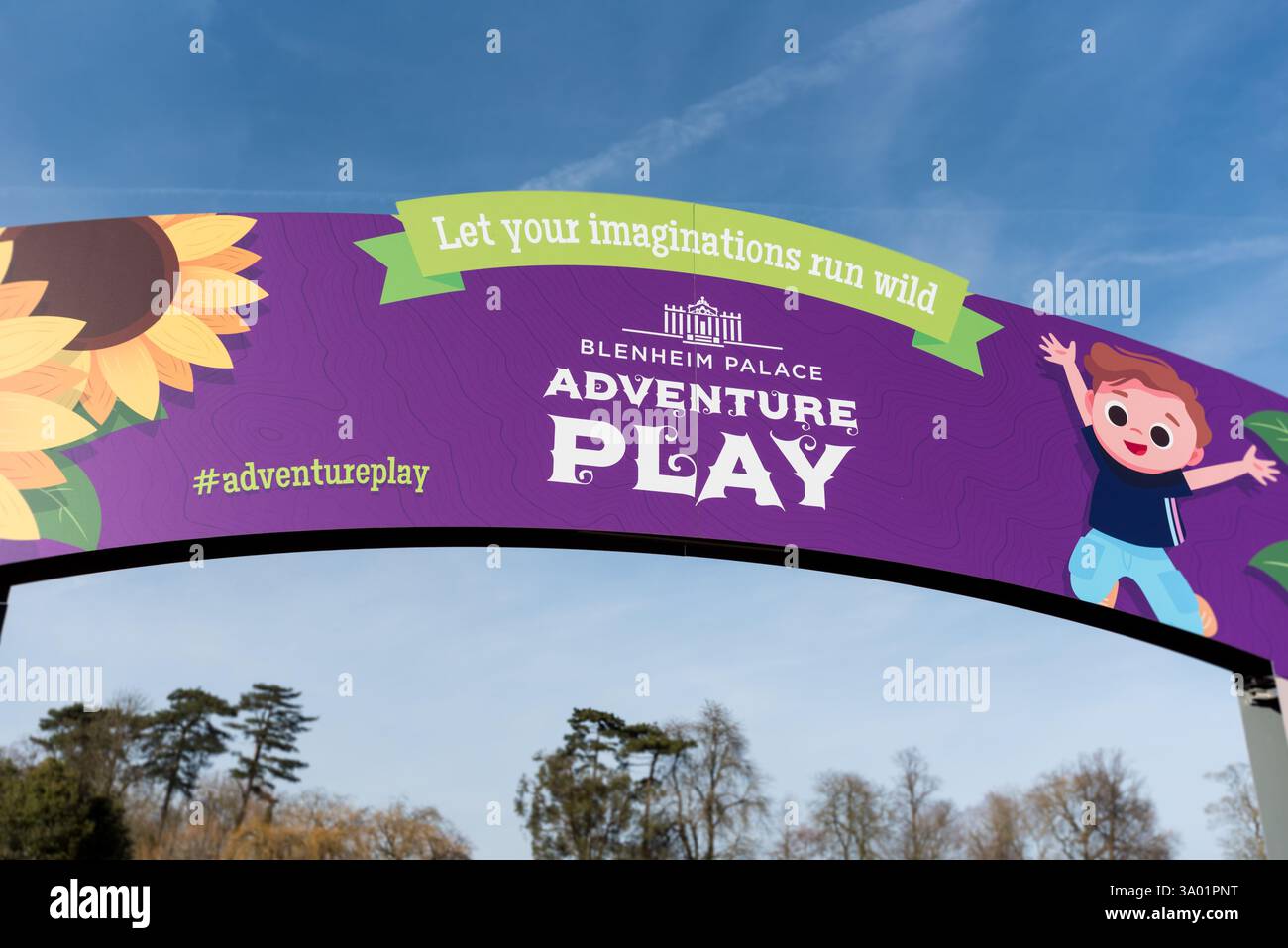 Blenheim Palace Adventure Play children fun area Stock Photo - Alamy