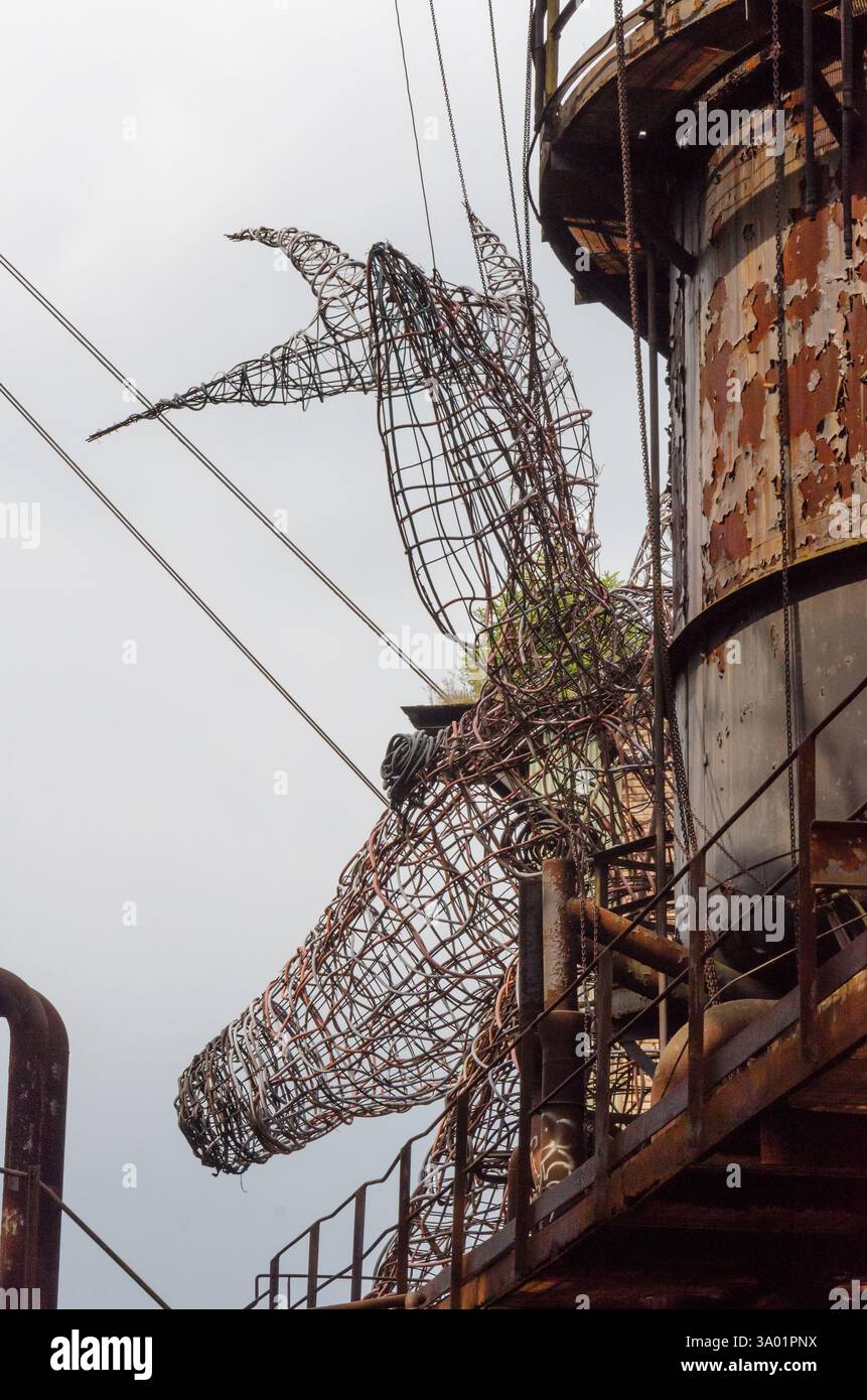 The decommissioned, abandoned, and demolished Carrie Furnace in Rankin ...