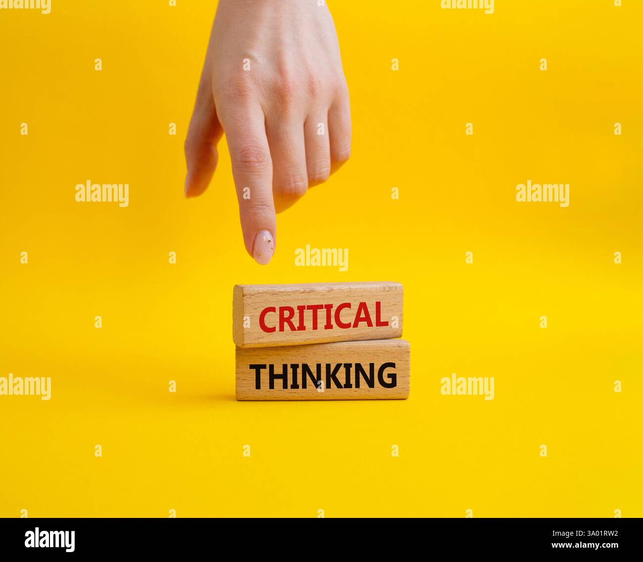 Critical thinking symbol. Wooden blocks with words Critical thinking ...