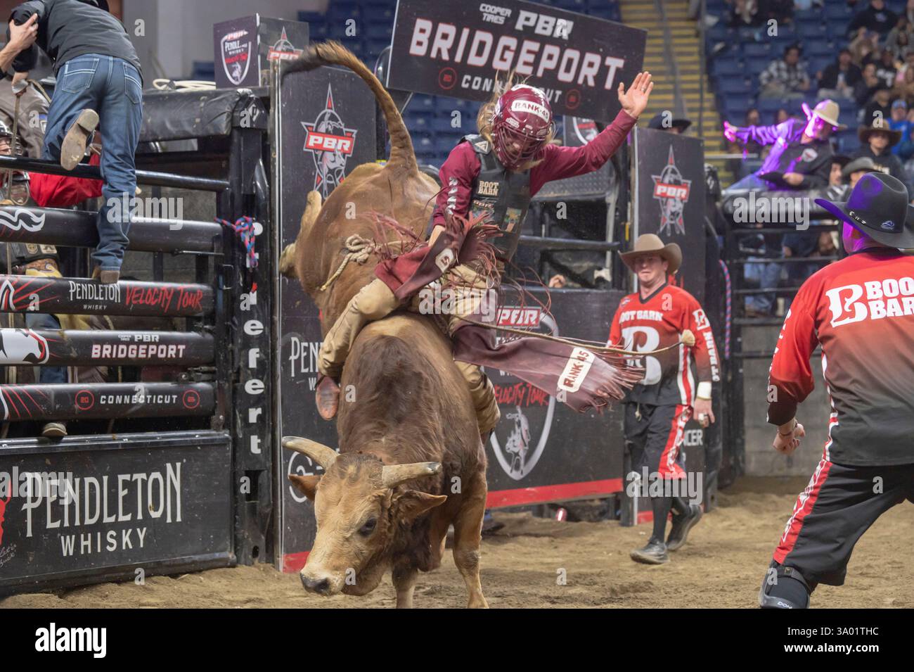 BRIDGEPORT, CONNECTICUT - MARCH 01: Aaron Williams rides Shark Bait ...