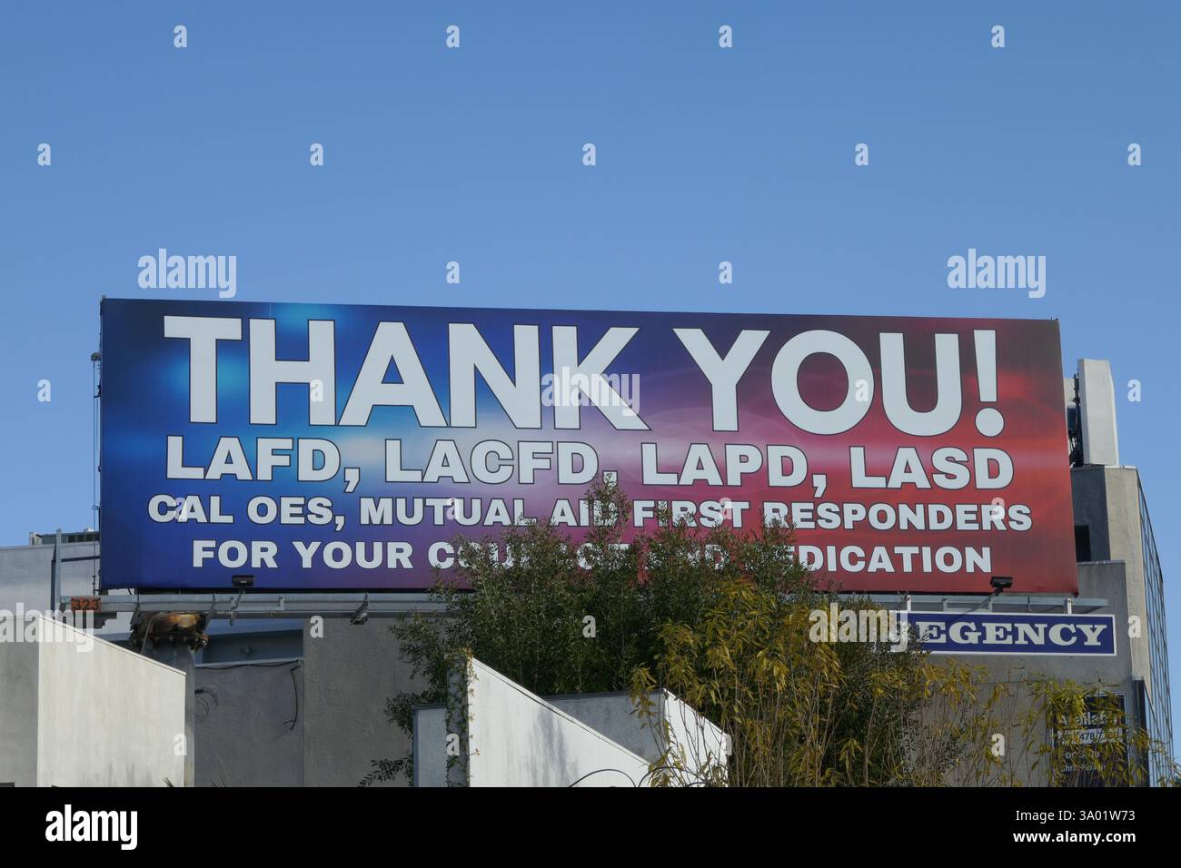 Los Angeles, California, USA 28th February 2025 Thank You LAFD LACFD ...