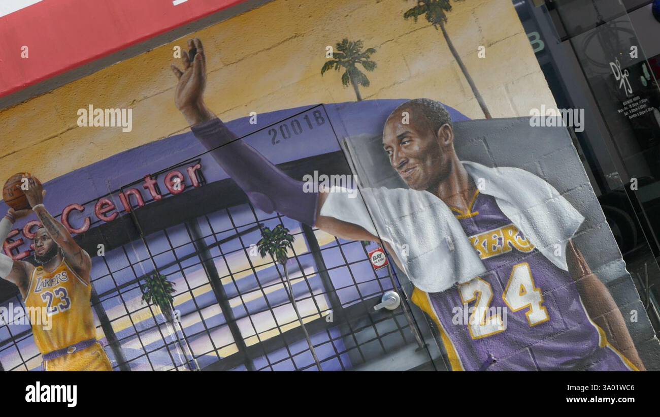 Los Angeles, California, USA 28th February 2025 Kobe Bryant and LeBron ...