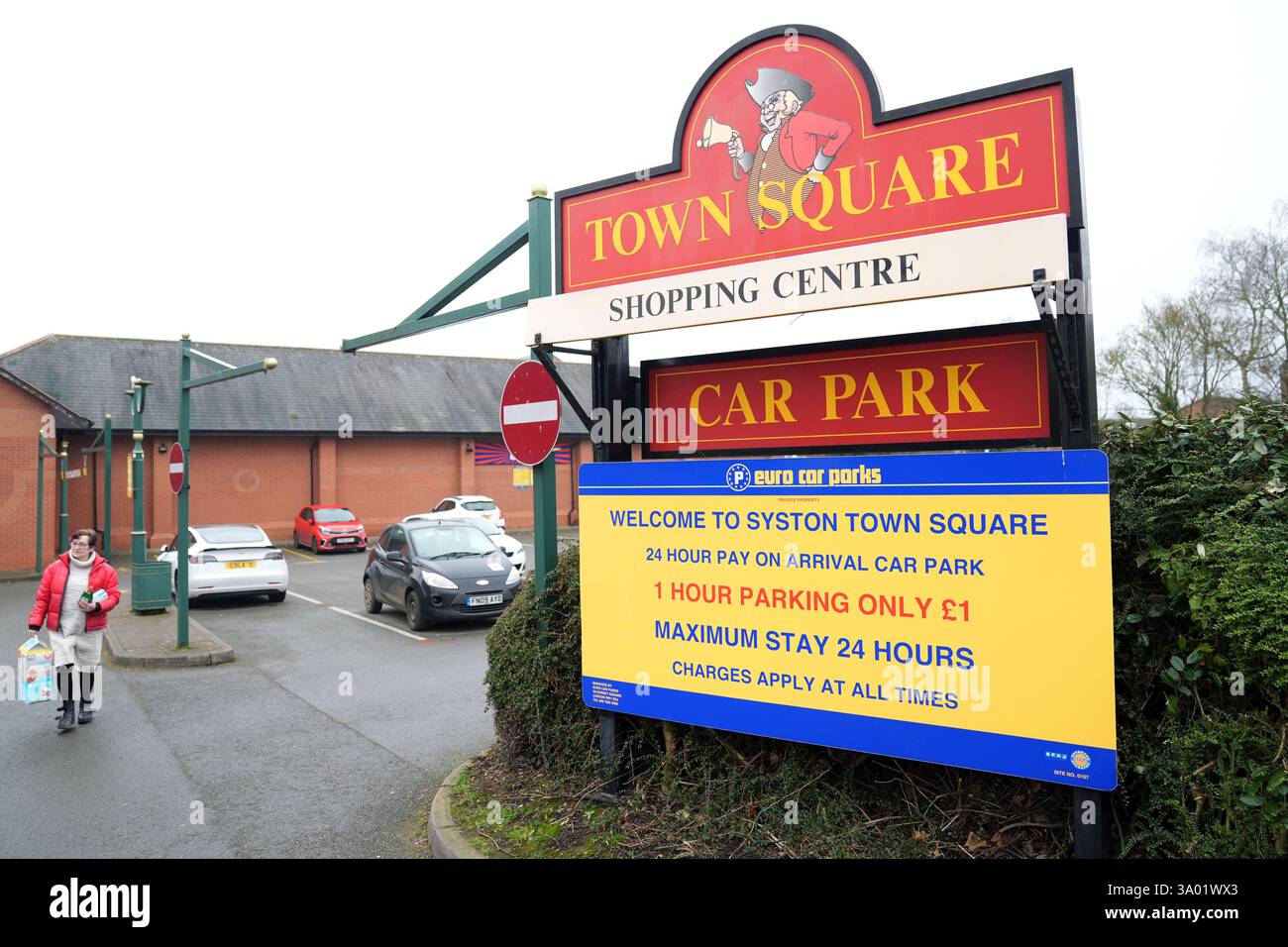 Syston Town Square car park in Leicestershire. Euro Car Parks has been ...