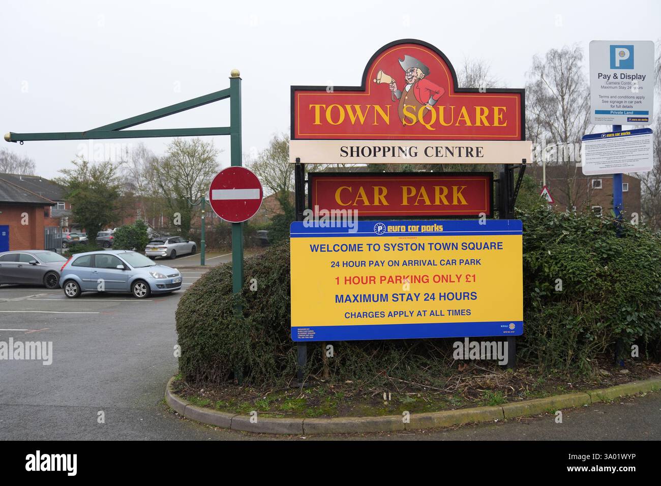 Syston Town Square car park in Leicestershire. Euro Car Parks has been ...