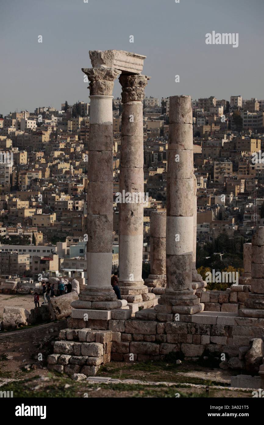 Ancient columns of the roman Temple of Hercules built when Geminius ...