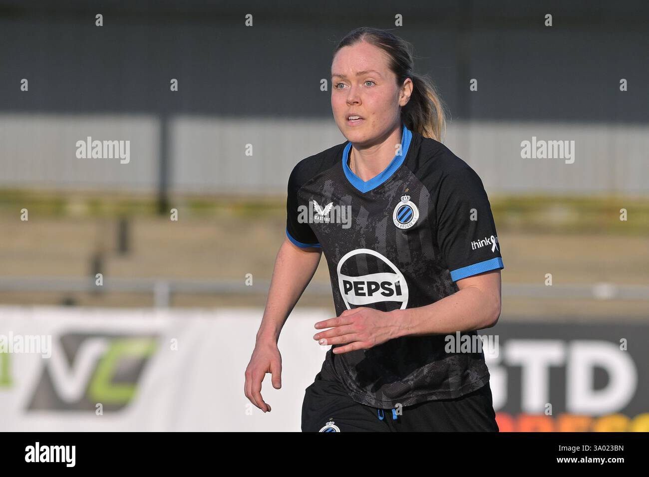 Aalter, Belgium. 01st Mar, 2025. Lara Kristin Pedersen (6) of Club YLA ...