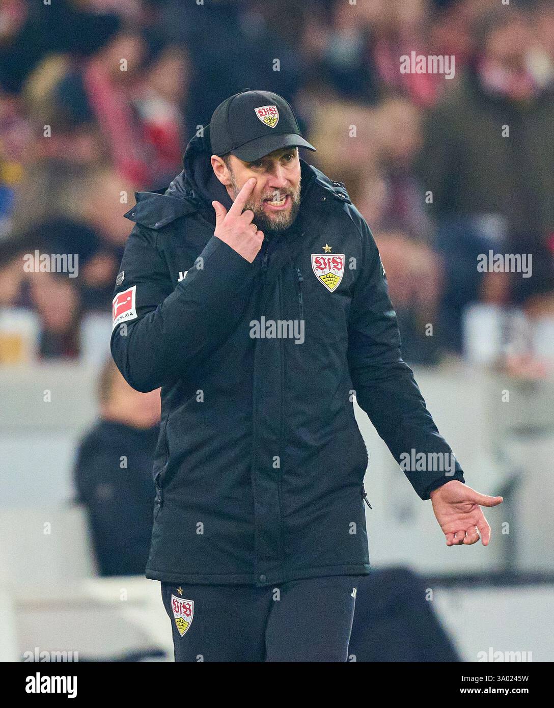 Sebastian Hoeness, VFB head coach , in the match VFB STUTTGART - FC ...