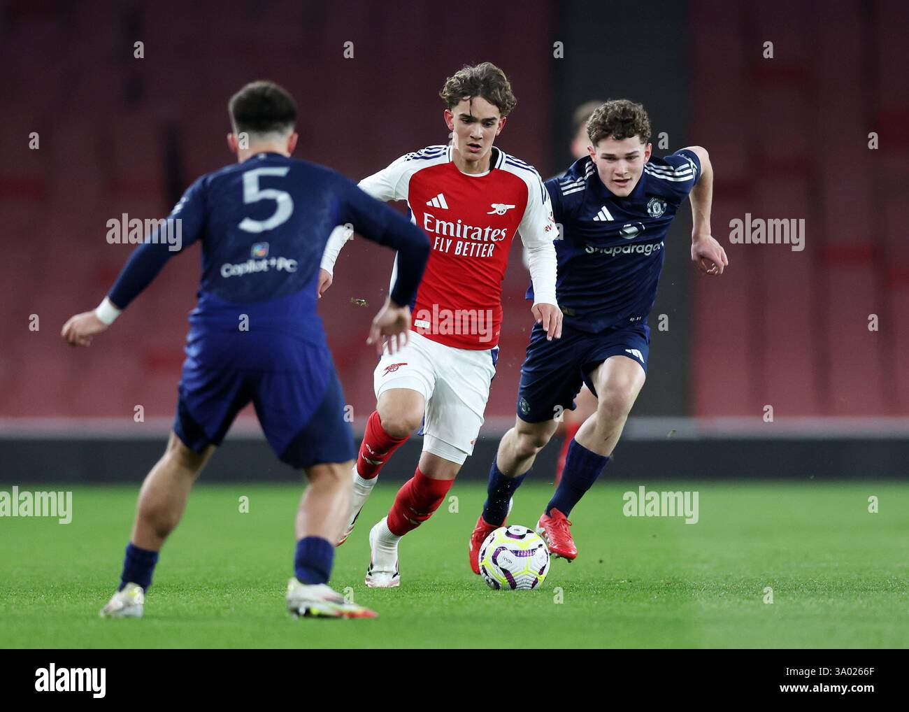 London, UK. 28th Feb, 2025. Max Dowman of Arsenal during the Arsenal ...