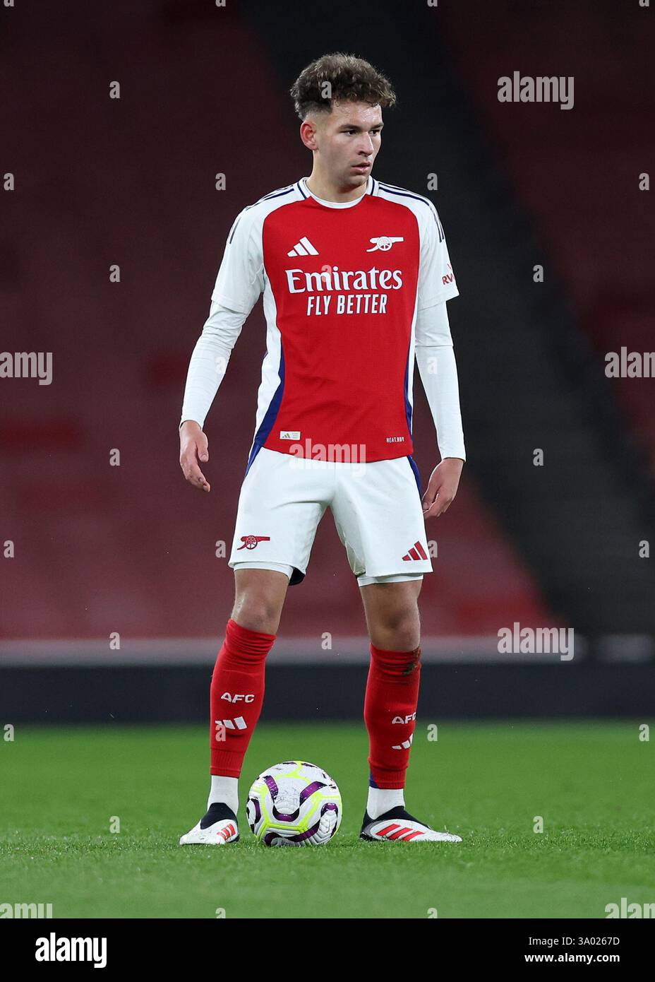 London, England, 28th February 2025. Brayden Clarke of Arsenal during ...