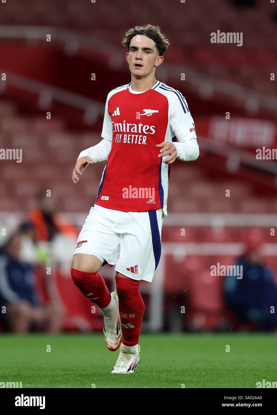 London, UK. 28th Feb, 2025. Max Dowman of Arsenal during the Arsenal ...