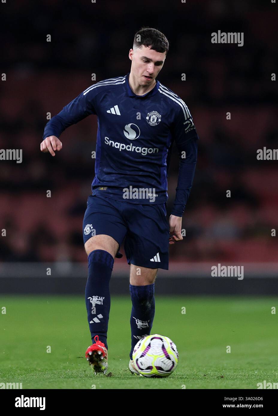 London, UK. 28th Feb, 2025. James Scanlon of Manchester United during ...